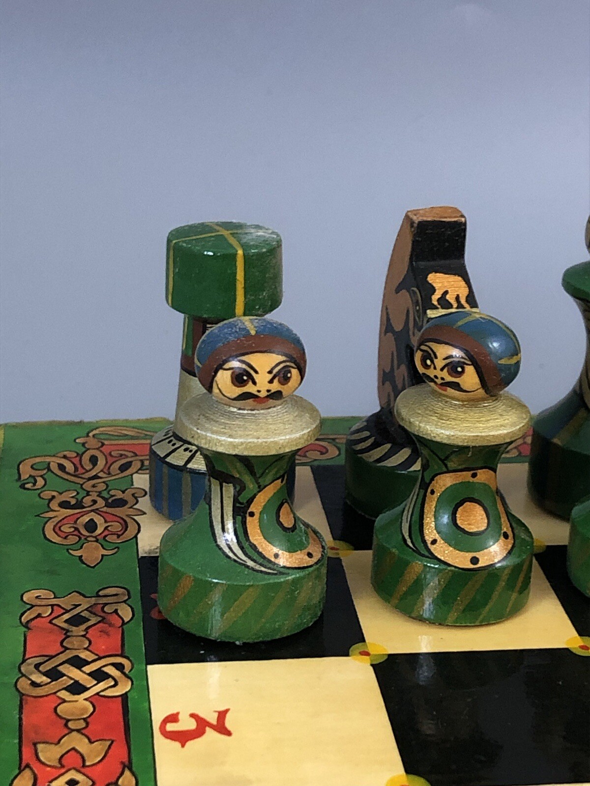 Custom Hand Painted Wood Chess Board-VC1 | eBay