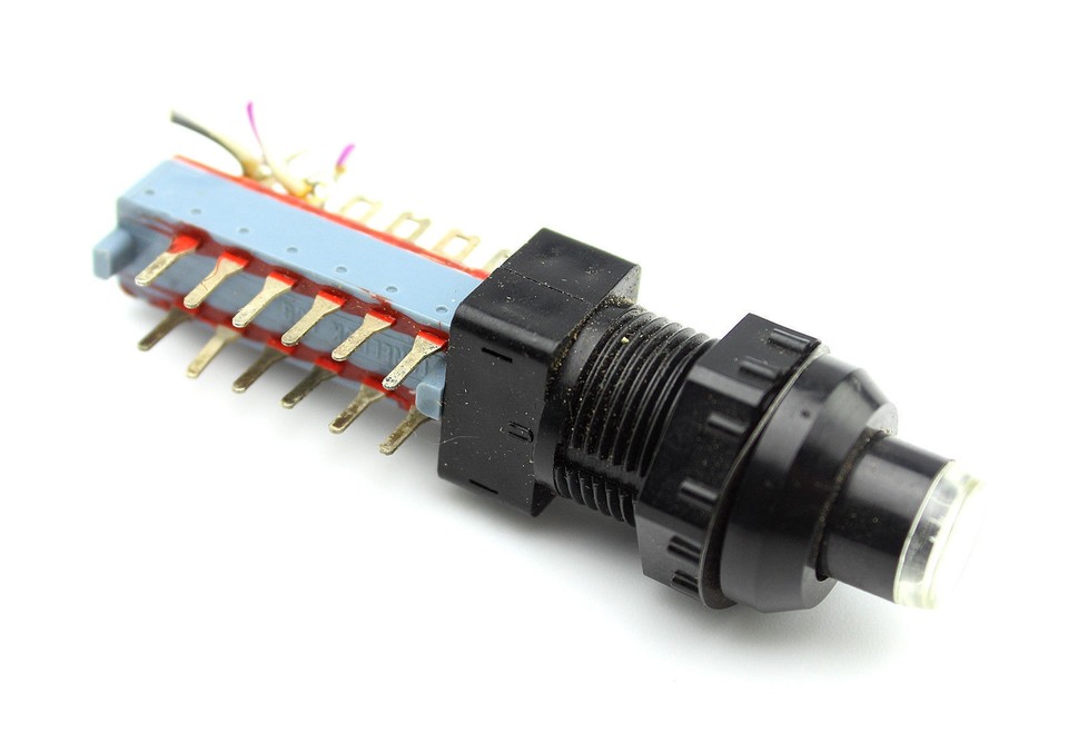 CANNON SCHADOW 4PDT SWITCHES W/ LAMPLESS "WINKY" BUTTONS FOR MCI API ...