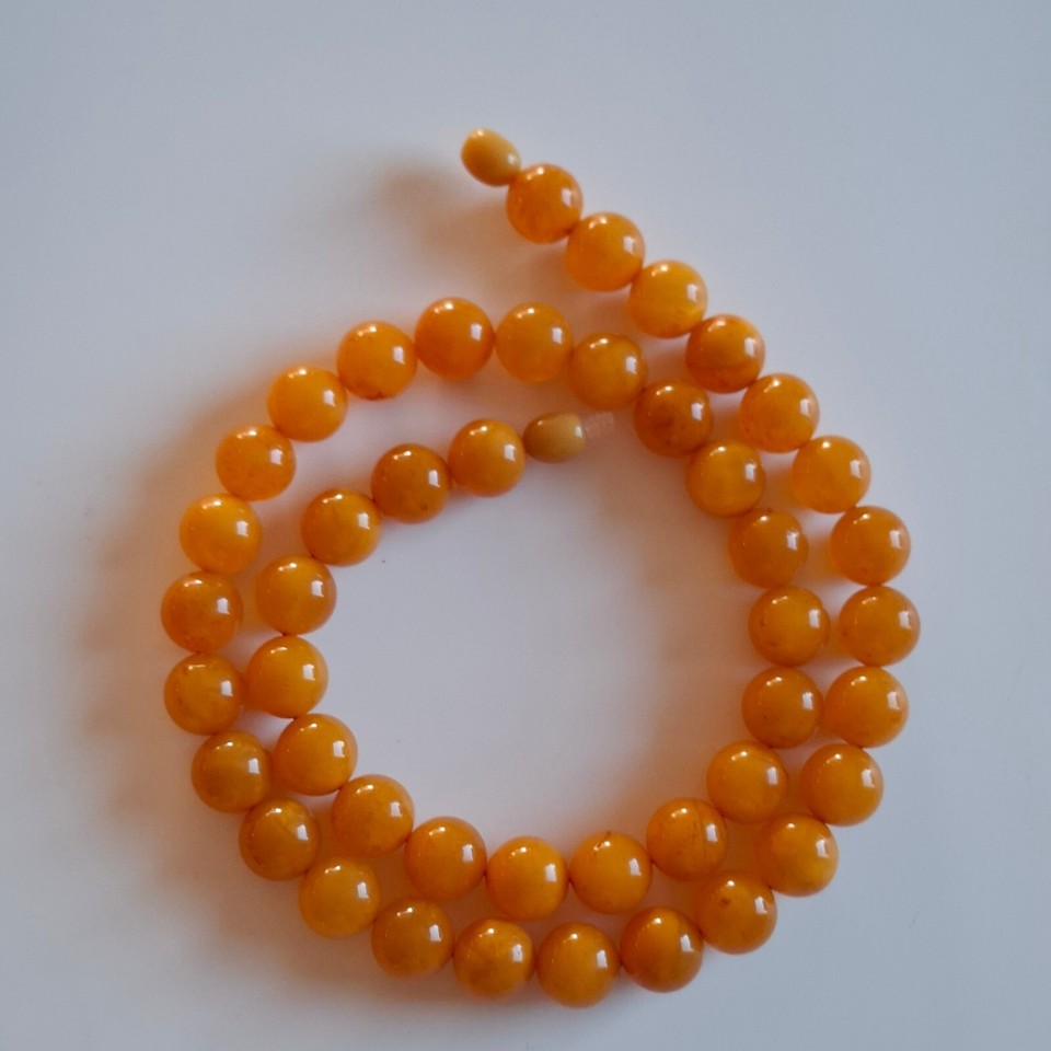 Baltic Genuine Amber Ambre Bernstein Stone 11 mm Beads Necklace | eBay