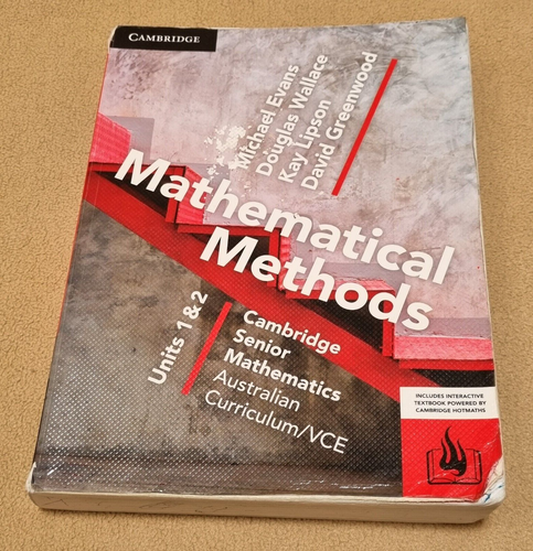 CAMBRIDGE Mathematical Methods Units 1 & 2 Australian Curriculum/VCE | eBay