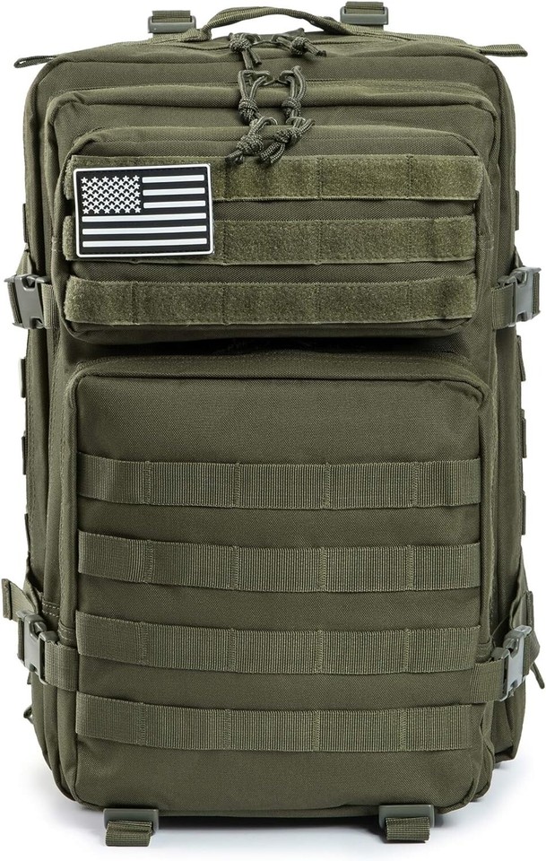 45L Military Tactical Backpack Large Army Men 3 Day Assault Pack Molle ...