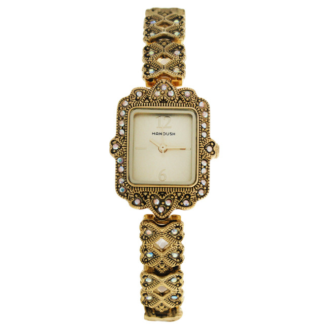 MSHLLG Loulou - Gold Stainless Steel Bracelet Watch by Manoush for ...