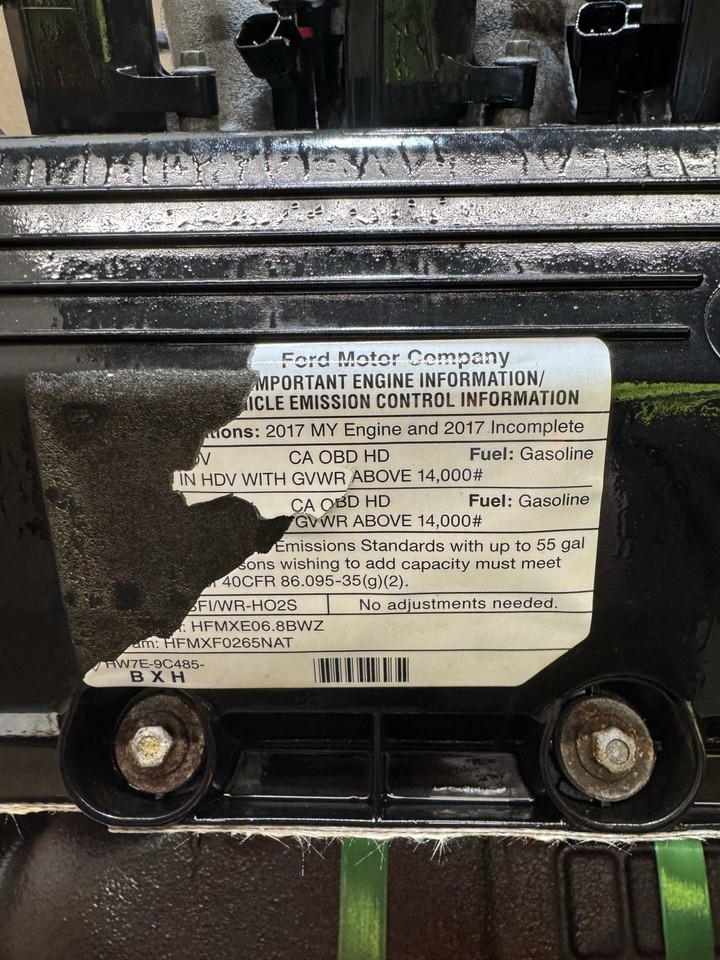 2017 Ford 6.8L V10 Vin S E450 Complete Engine OEM E350 E250 109k Miles ...