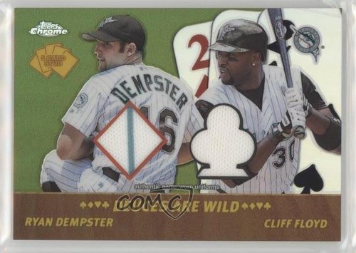2002 Topps Chrome 5 Card Stud Deuces Wild Ryan Dempster Cliff Floyd ...