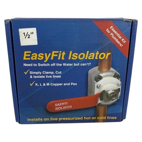 EasyFit Isolator 1/2” Pipe Isolation Valve Kit Copper PEX Plumbing Tool ...