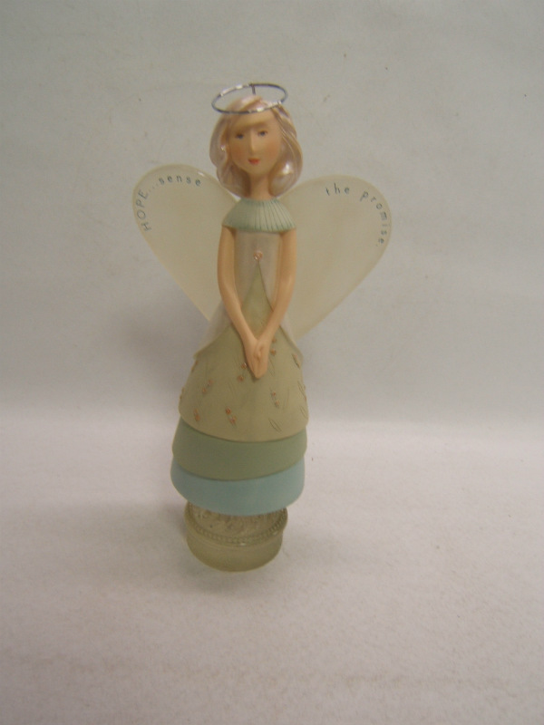 Hallmark Angel Figurine Hope Sense The Promise 8 1/2" Resin/Acrylic VGC ...