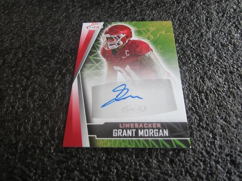 2022 SAGE HIGH SERIES NFL RED PARALLEL ROOKIE AUTO GRANT MORGAN JAGUARS ...