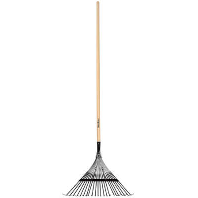 Union Tools 64430 22 in. Metal Leaf Rake with Wood Handle | eBay