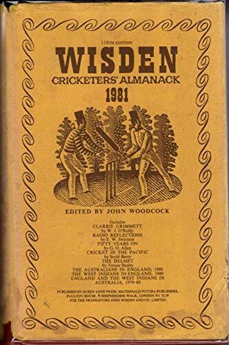 Wisden Cricketers' Almanack 1981 (118th Edition) by Woodcock, John ...