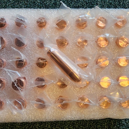 FULL CASE (40X) 1 oz .45 Caliber Cu .999 Fine Copper Bullets | eBay