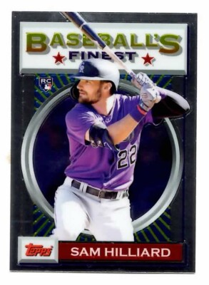 Sam Hilliard Rookie 2020 Finest Flashbacks #63 RC Baseball Card | eBay
