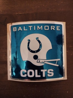 Vintage ORIGINAL 1970's Baltimore Colts NFL UNUSED FOIL Decal Sticker 4 ...