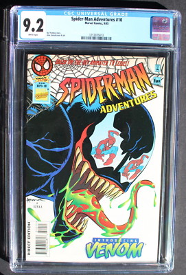 SPIDER-MAN ADVENTURES #10 Origin First Animated VENOM cover story 1995 ...