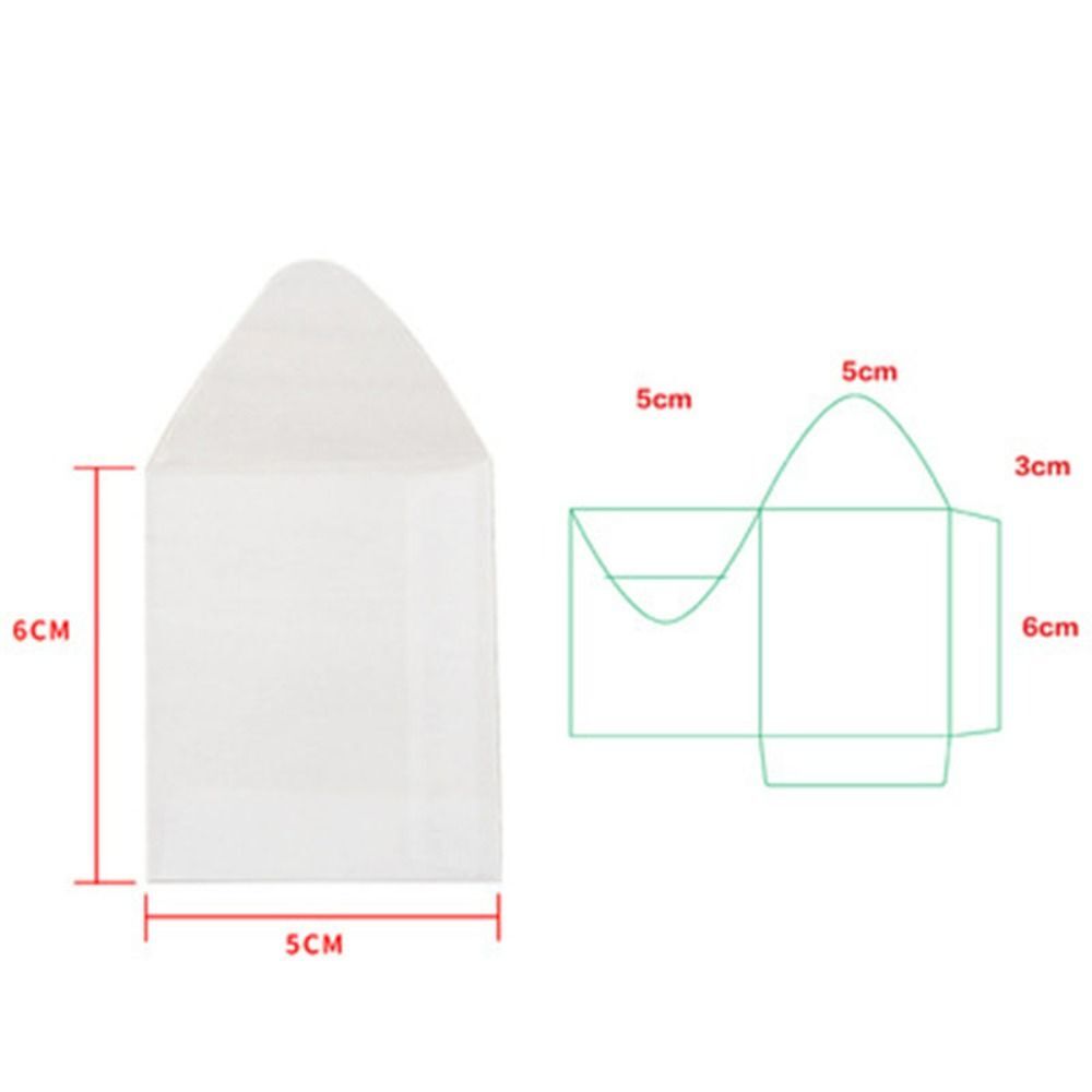100pcs/lot Postcards Blank Translucent Envelope Invitations Mini Gift ...