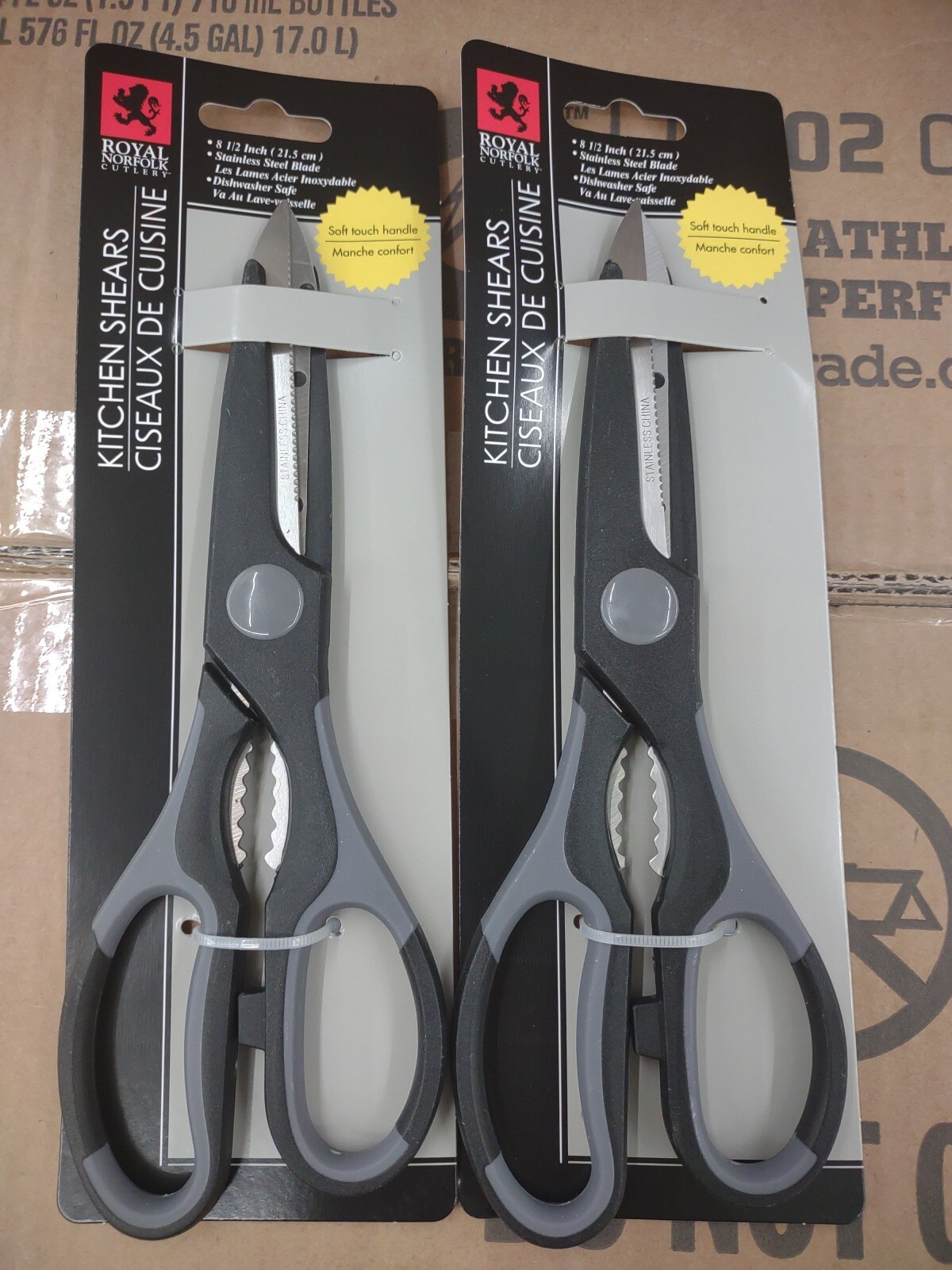 SALE 2-Kitchen Shears Scissor Royal Norfolk Cutlery 8.5" Stainless ...