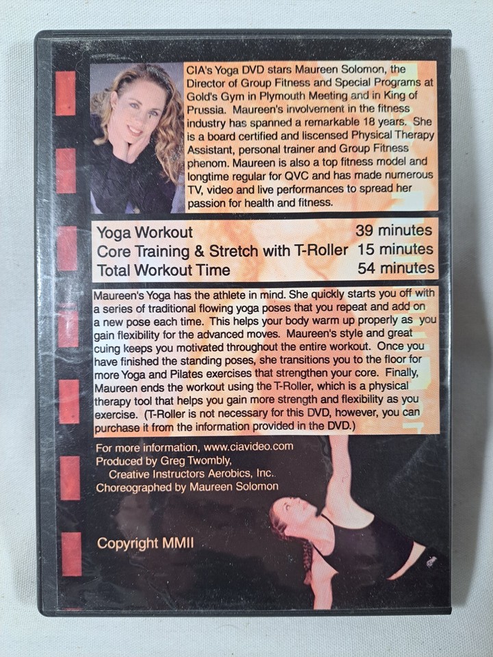 Yoga With Maureen Solomon The Athletic Workout DVD CIA Core Training ...