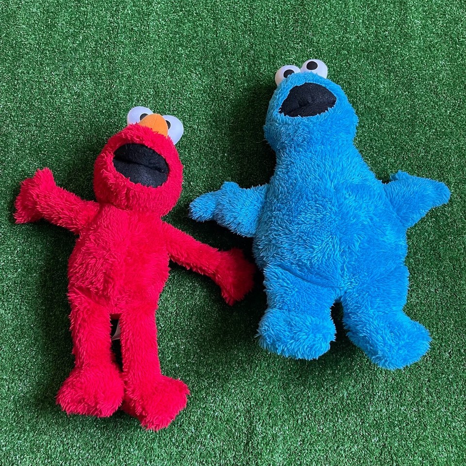 Sesame Street Classic Plush Elmo, Big Bird, Gonzo and Cookie Monster 5 ...