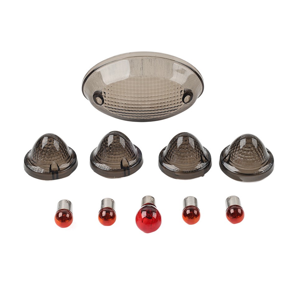 Turn Signals Cover Tail Light Lens Smoke For T100 Scrambler Speedmaster ...