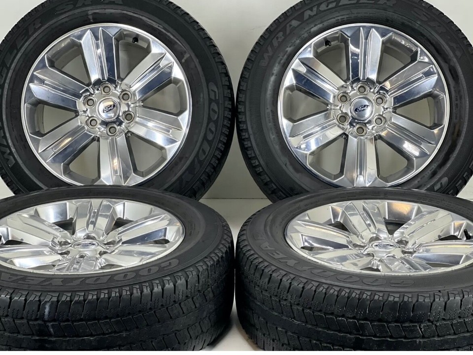 (4) 2015-2017 Ford F-150 King Ranch 20" 6 Spoke One Piece Cast Chrome ...