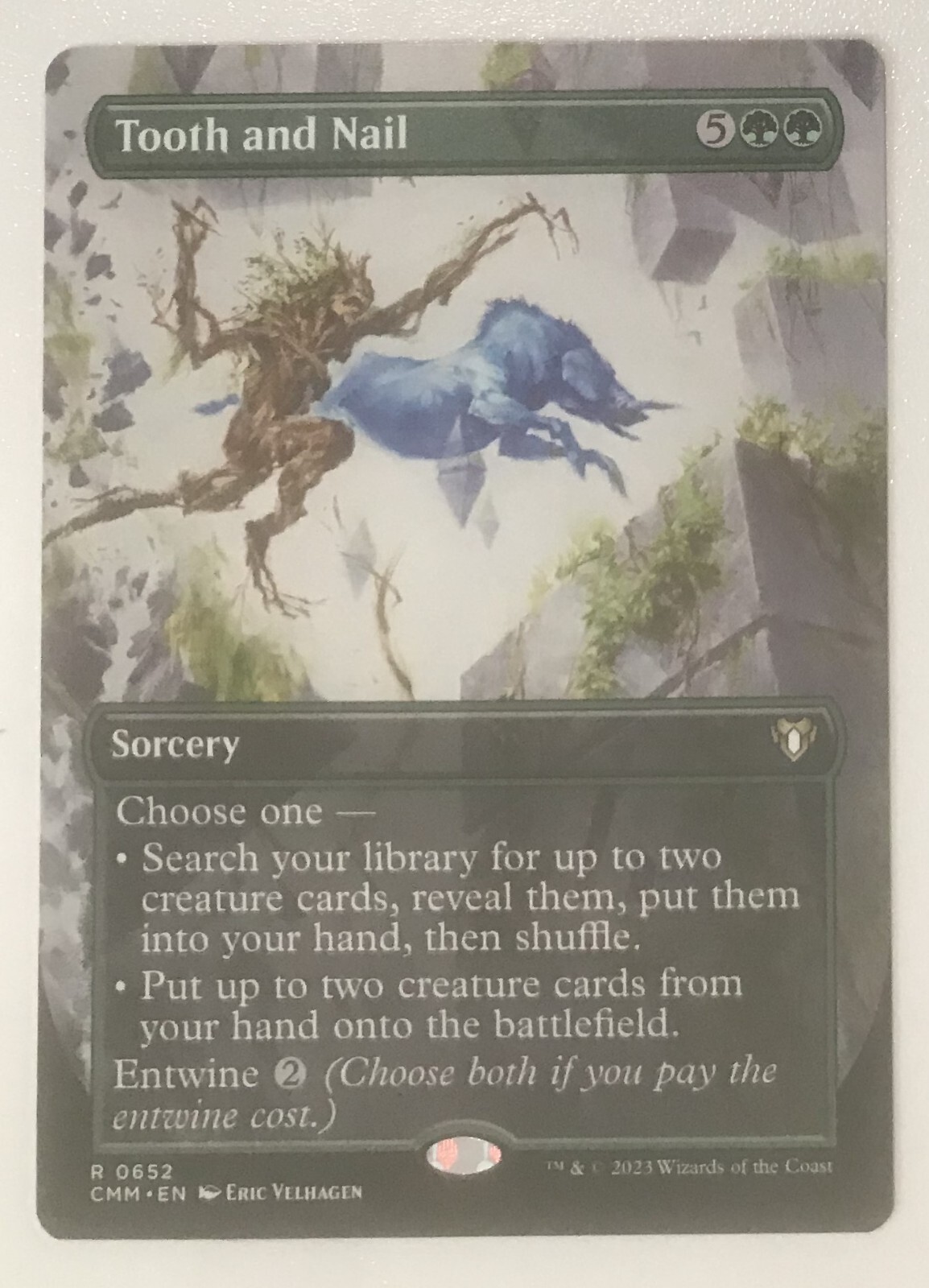 *borderless TOOTH AND NAIL Commander Masters MTG Magic NM | eBay