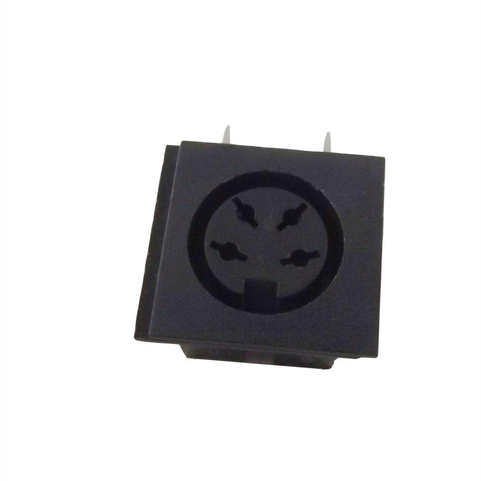 1pcs DIN 4 Pin Circular Jack Female Panel Mount PCB Mount Connector ...