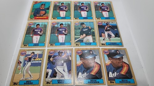 1987 Topps Houston Astros Lot (35) Jose Cruz Davey Lopes Ashby | eBay