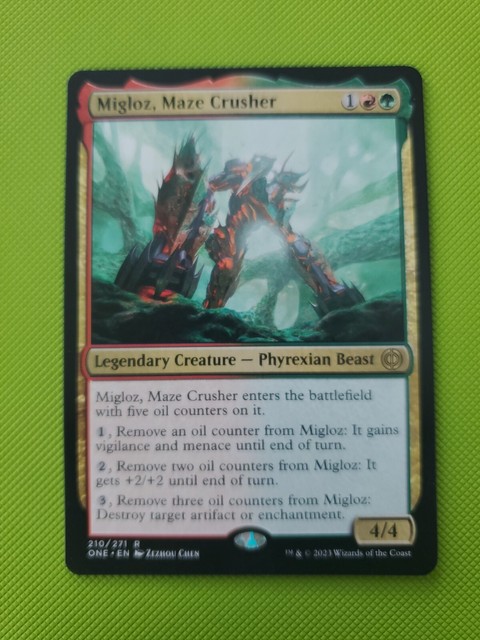 MTG Migloz, Maze Crusher Phyrexia: All Will Be One 210/271 Regular Rare ...
