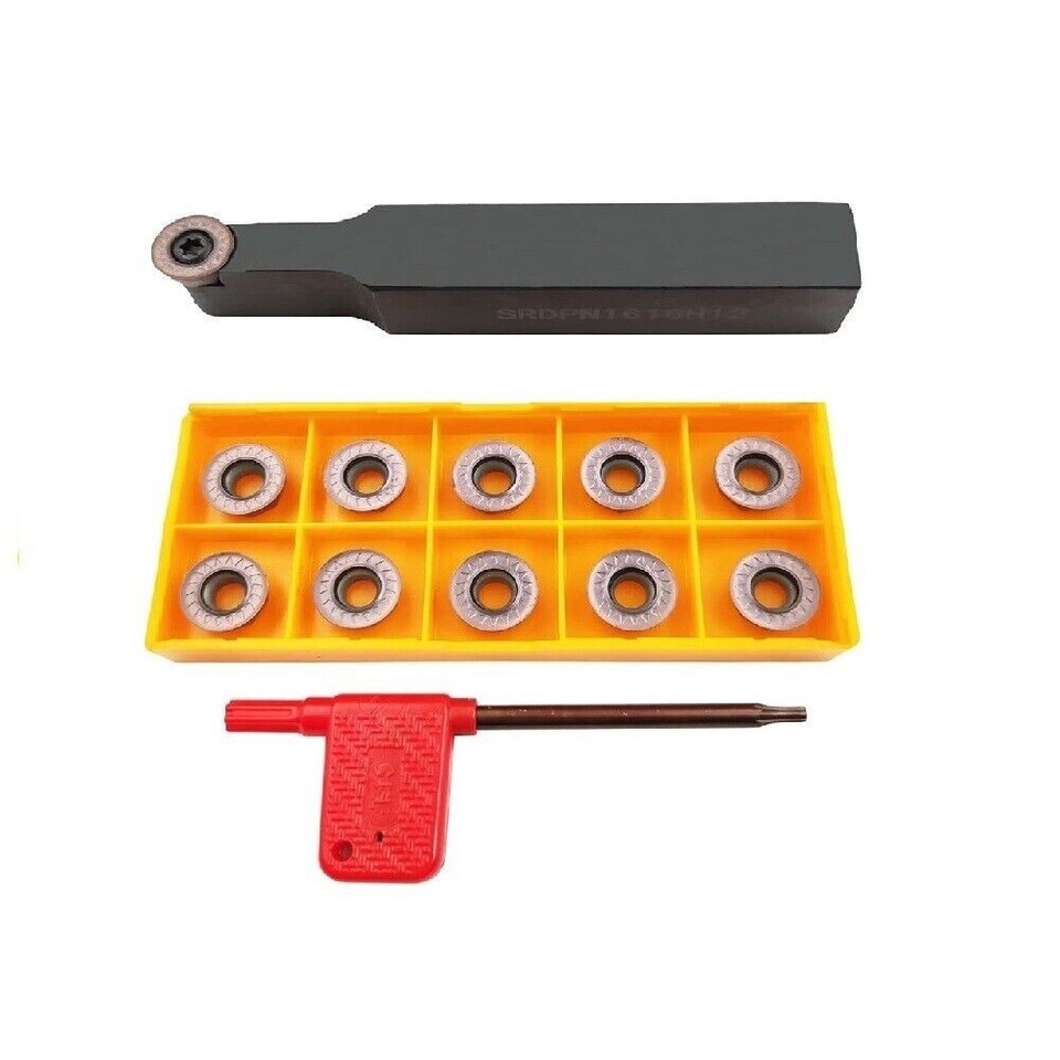 SRDPN1616H12-Tool Holder 10PCS/RPMT1204 MOE-Indexable Milling Inserts ...