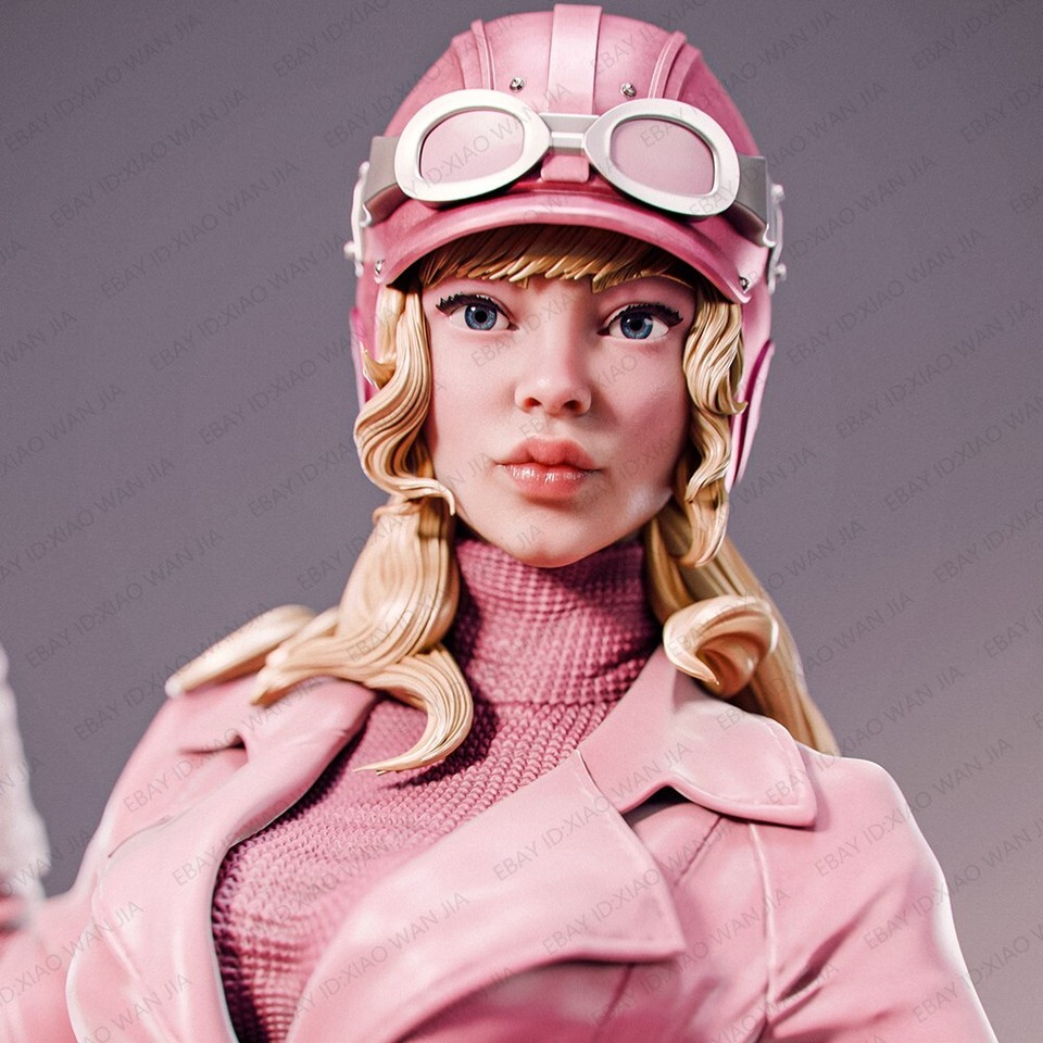 1/24 Resin Figure Penelope Pitstop Railway Girl Model Kit Unassembled Unpainted | eBay