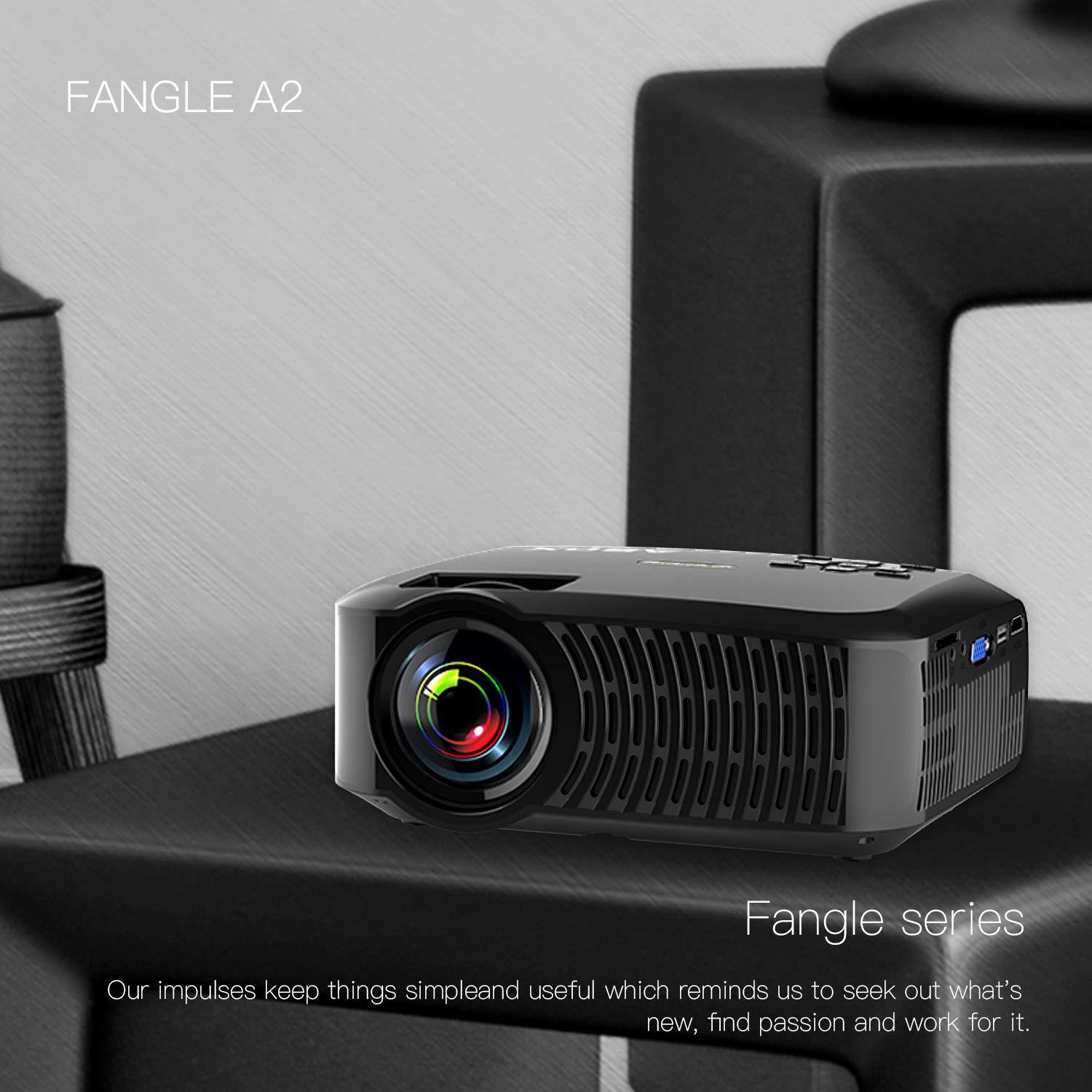 ABOX A2 3000 Lumens Home Theater Projector,1280 * 720P, 67-170 Inch ...