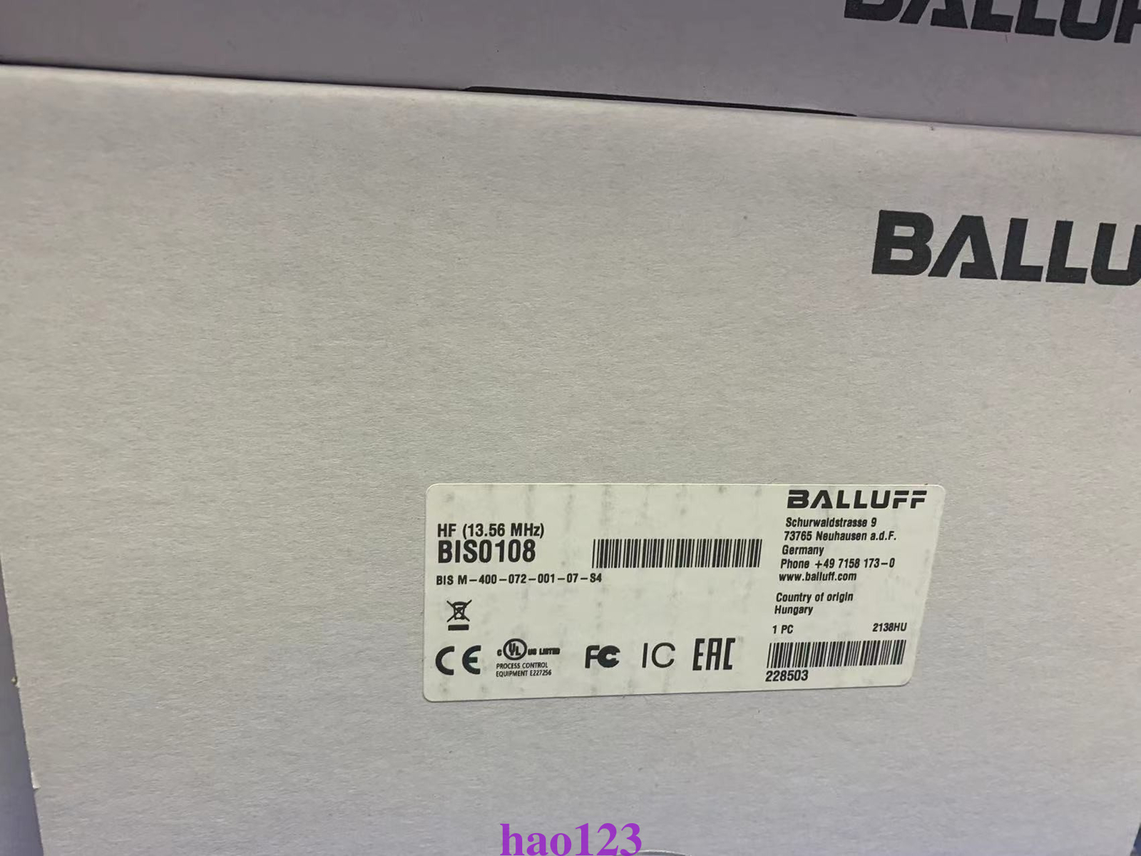 BIS0108 BIS M-400-072-001-07-S4 BALLUFF module Brand New DHL or FedEx ...