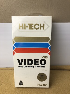 HI TECH VHS VCR Video Cleaning Cassette WET NEW SEALED | eBay