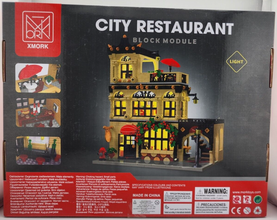 Building Blocks Mork 20114 Toys City Restaurant compatible with Legos ...