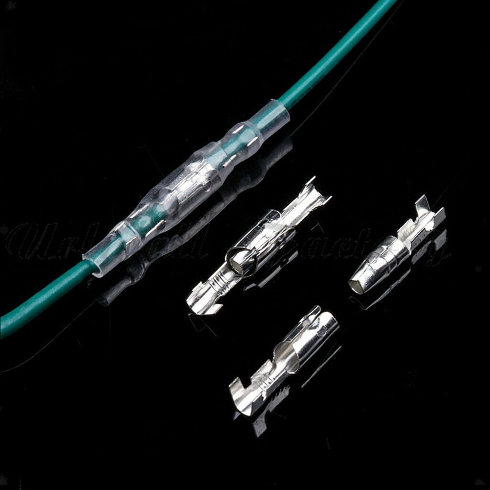 200PCS Motorcycle Car Terminals Male & Female Wire Bullet Crimp ...