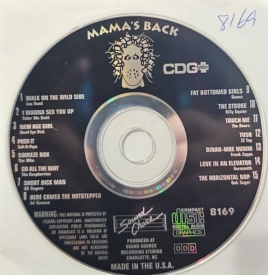 SC8169 MAMA'S BACK SOUND CHOICE KARAOKE LOT K | eBay