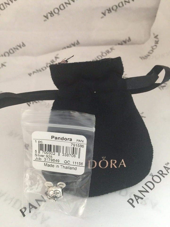 AUTHENTIC PANDORA 791586 Disney Mickey Mouse Portrait Charm Sterling ...