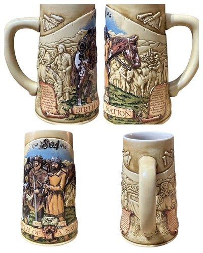 Miller Genuine Draft Birth of Nation 1804 Beer Stein Mug Fourth in a ...