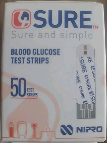 4 SURE 4SURE Blood Glucose Test Strips 50 Count BNIB SEALED | eBay UK