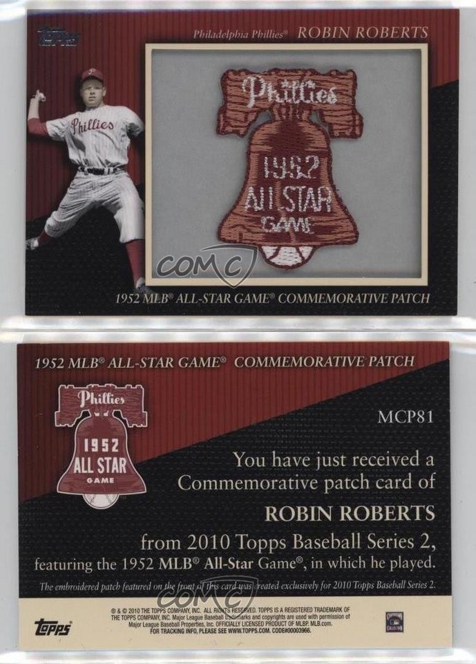 2010 Topps Manufactured Commemorative Patch Robin Roberts #MCP81 Patch ...