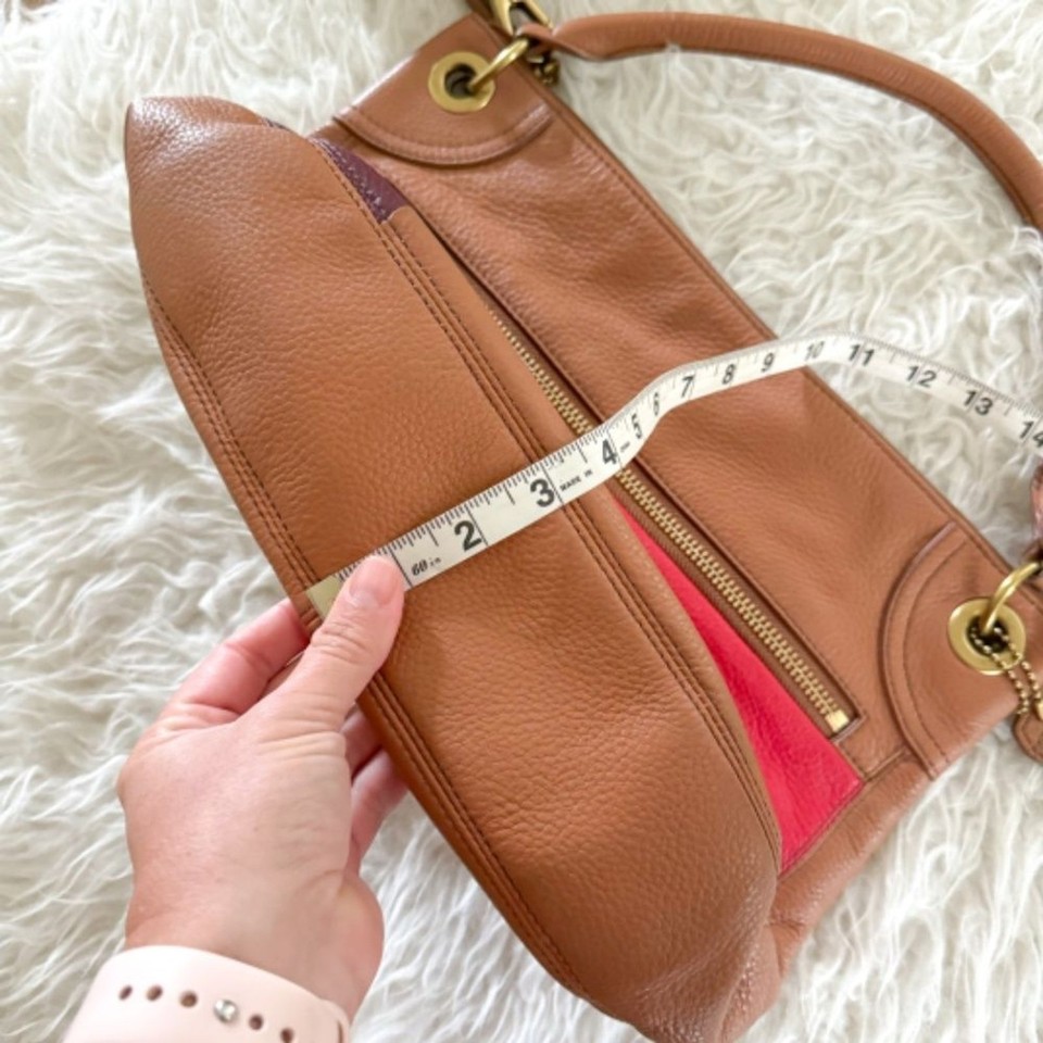 Fossil Karli Large Leather Hobo Style Shoulder Bag - Red Tan Multi | eBay