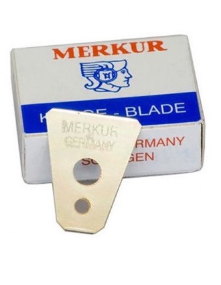 Merkur Replacement Blades for Moustache Eyebrow Razor- Pack of 10 ...