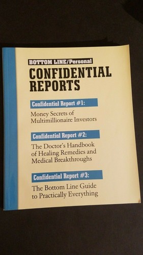 Bottom Line Personal Confidential Reports by Bottom Line Editors | eBay