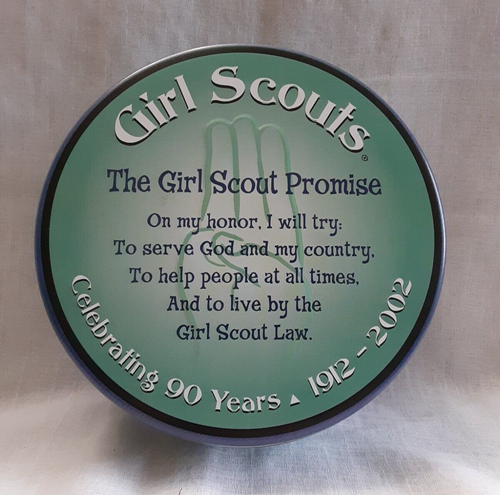 Girl Scouts Tin - The Girl Scout Promise - Celebrating 90 Years 1912 ...