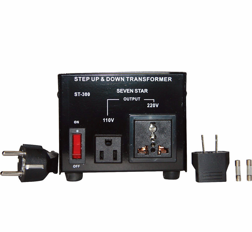 NEU SPANNUNGSWANDLER 300 Watt USA Transformator 230V-110V Converter ...