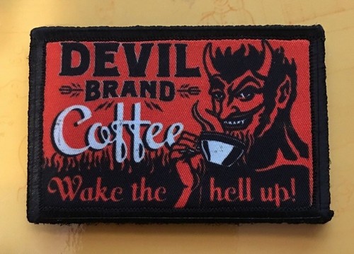 Devil Brand Coffee Morale Patch Tactical ARMY Funny Military | eBay