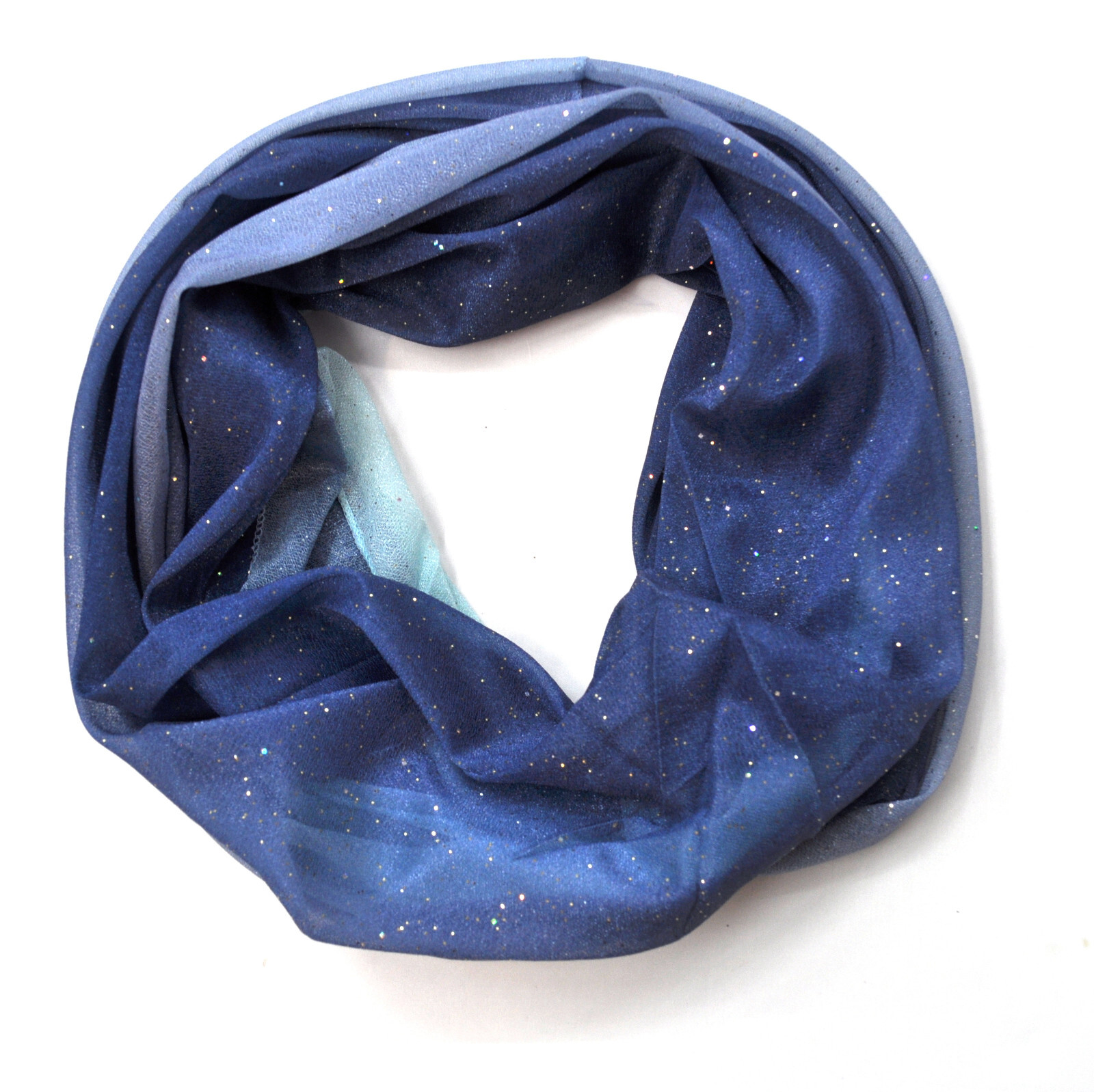 Glitzer Loop Schal Schlauchschal Rundschal Halstuch Halstücher Uni Farbverlauf | eBay