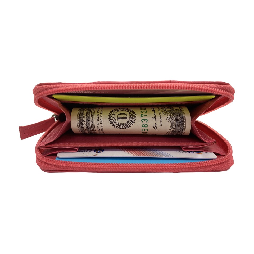 Genuine Eel Skin Coin Purse, Credit Card Zippered Wallet | eBay