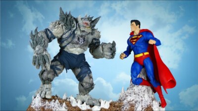 DC 2pk DIORAMA SUPERMAN Vs DEVASTATOR (Doomsday) FIGURE / SUPER SALE ...