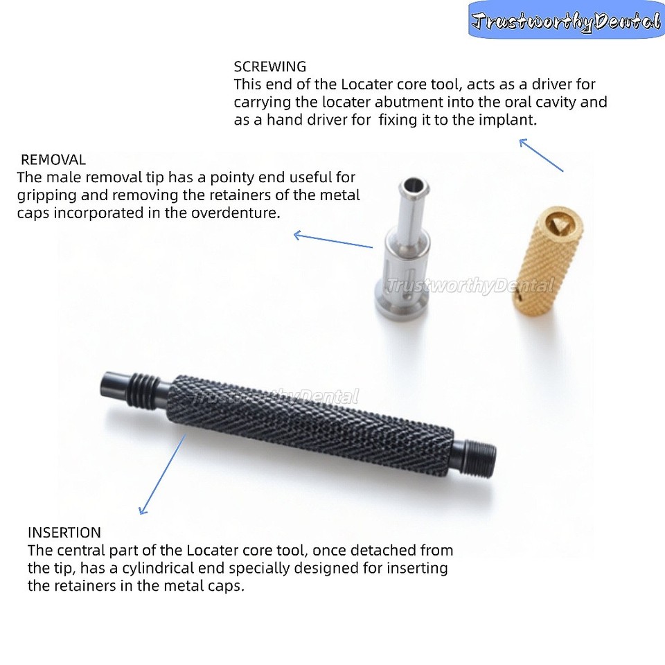 Dental Abutment Retentive Caps Inserts Locator Implant Driver Removal ...