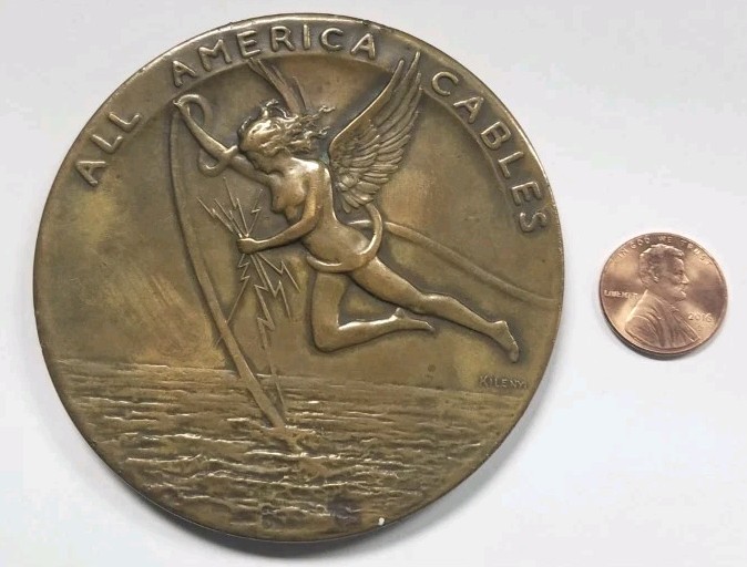 All America Cables Medal | 50 Years of Service to the Americans 1878 ...